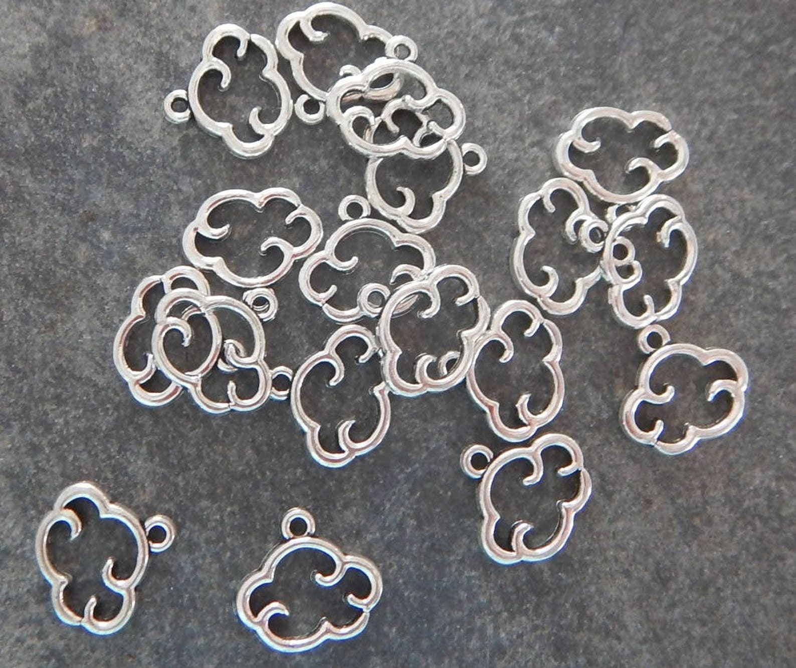 Sun and Cloud Charms Sunshine or Stormy Weather Charm Jewelry | Etsy