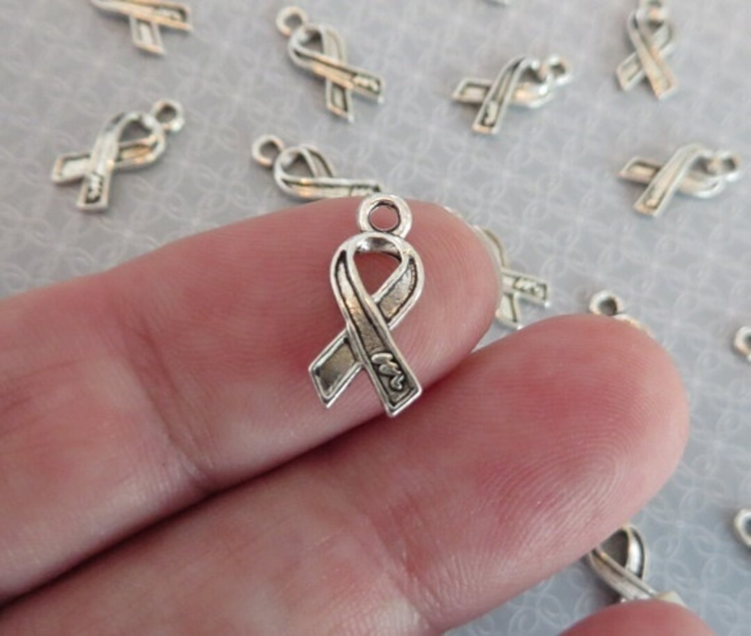 Mini Awareness Ribbon Charms Tiny Wish Bracelet Charms Pendants Ribbons ...