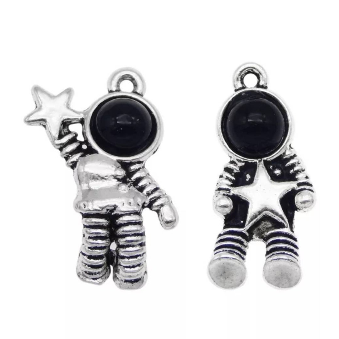 Astronaut Charms With Star Space Charms Astronaut Suit Charms Science ...