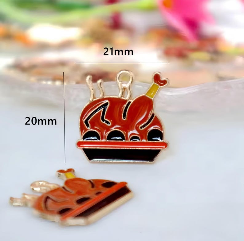 Turkey Charms Enamel Thanksgiving Turkey Charms Thanksgiving Dinner ...