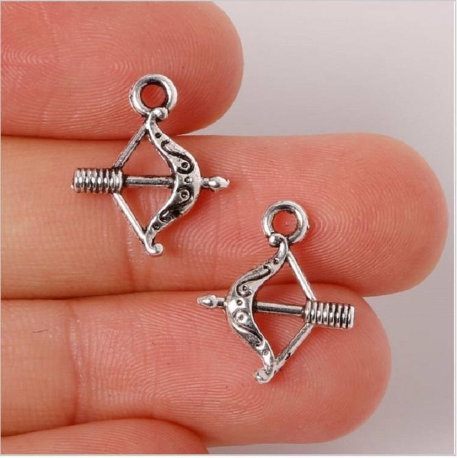 Tiny Bow and Arrow Charms Mini Archery Charms Sports Weapon - Etsy