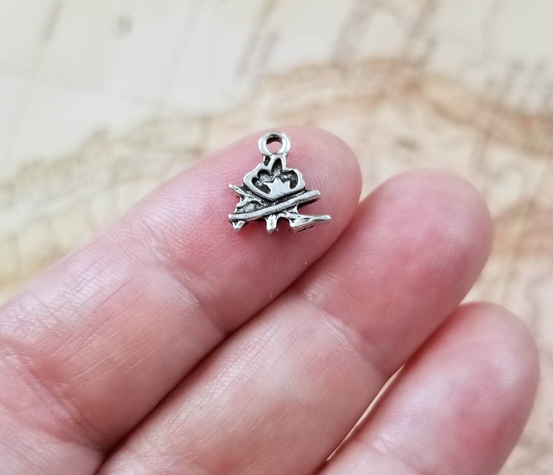Tiny Campfire Charms Hearth Bonfire Wicca Camping Fire Flames Jewelry ...