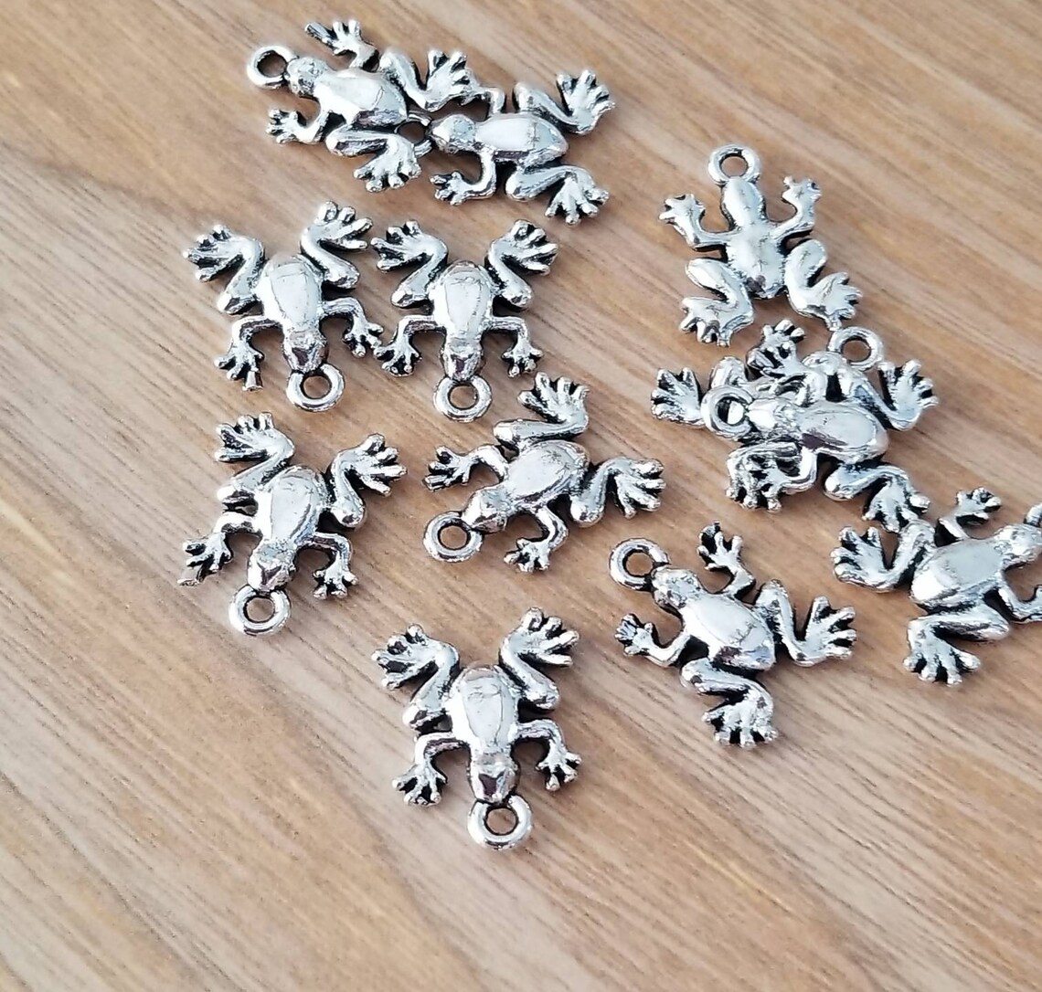Adorable Little Frog Charms 3D Silver Frogs Spirit Animal - Etsy Canada