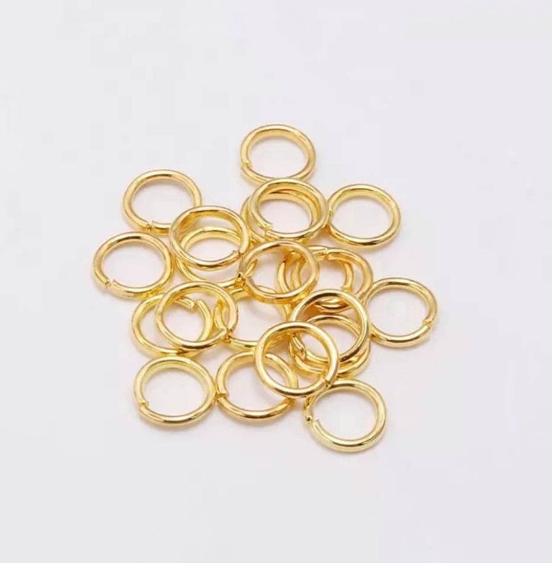 Gold Jump Rings Open Strong Jump Rings Connectors Findings Jewelry ...