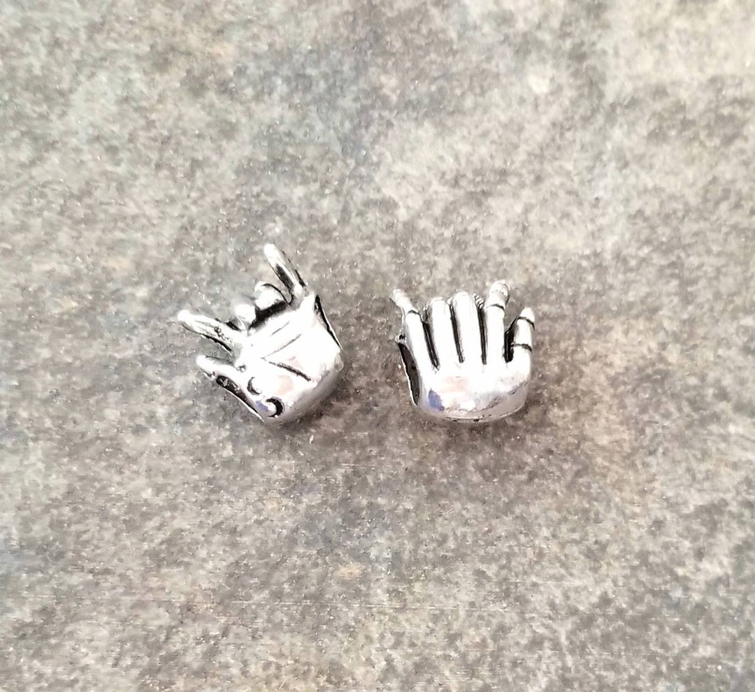 I Love You ASL Hand Spacer Bead Large Hole Bracelet Charm Sign Language ...