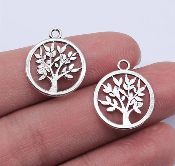 Beautiful Small Tree Charms Tree of Life Charms Family Charms | Etsy
