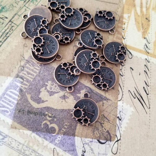 Clock Face Charm - Etsy