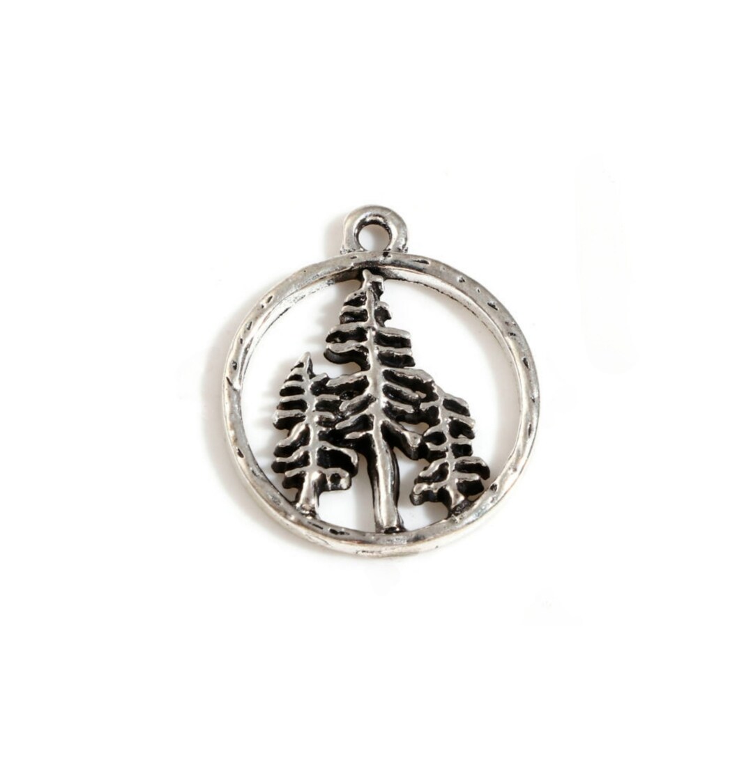 Rustic Pine Tree Charms Pine Tree Pendants Forest Charms Nature Jewelry ...
