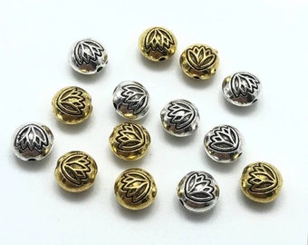 8mm Cloisonne Bead Flower Lotus Bead DIY Beads Blue Enamel - Etsy