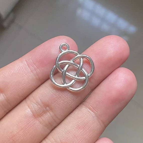Beautiful Celtic Knot Charms Silver Knot Charms St. | Etsy