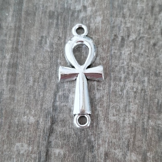 Beautiful Ankh Connectors Silver Ankh Charms Bracelet | Etsy