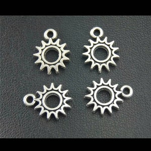 10 Tiny Sun Charms Radiant Mini Sun Charms Celestial Charms Star Charms ...