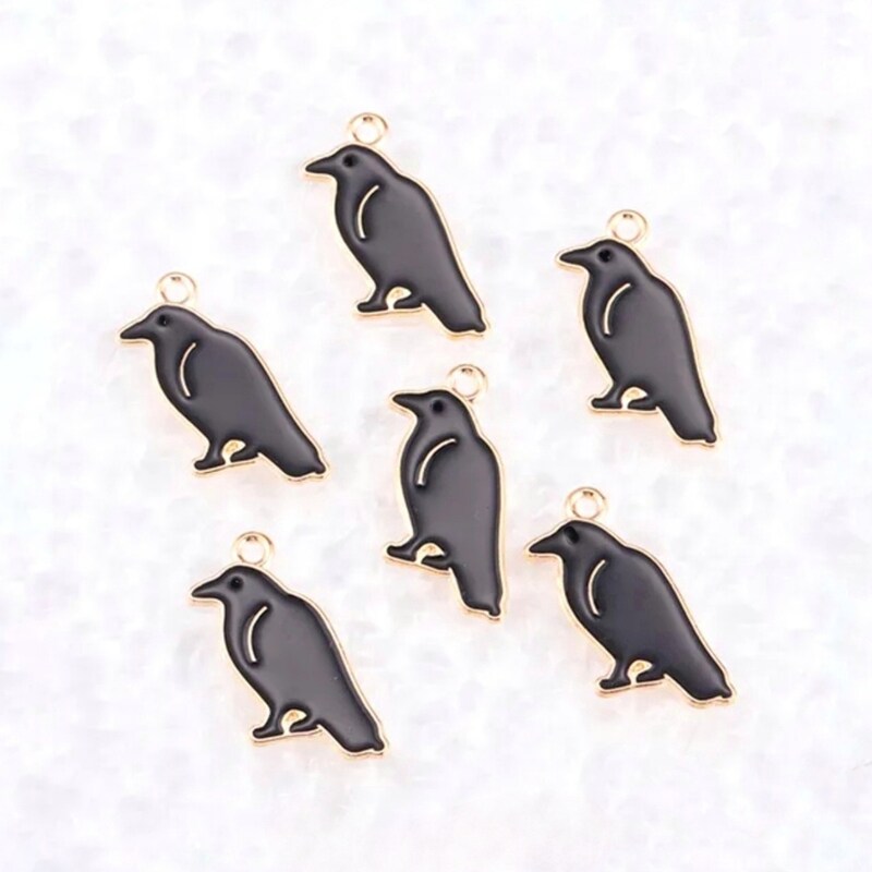 Crow Charm - Etsy
