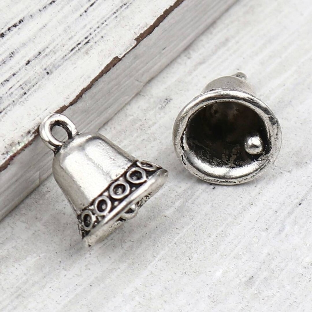 Darling Little Bell Charms Christmas Bell Charms Bell Findings Jewelry ...