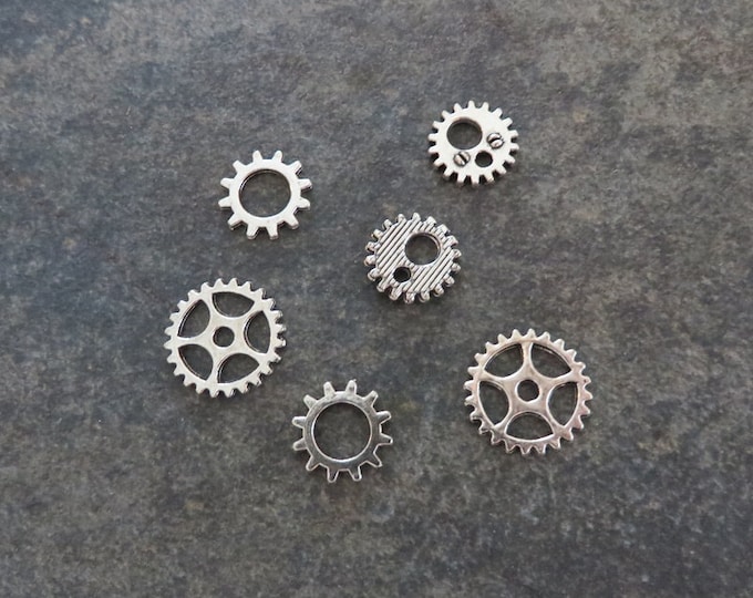 10-60 Assorted Little Gears Watch Clock Parts Mini Steampunk Mechanical ...