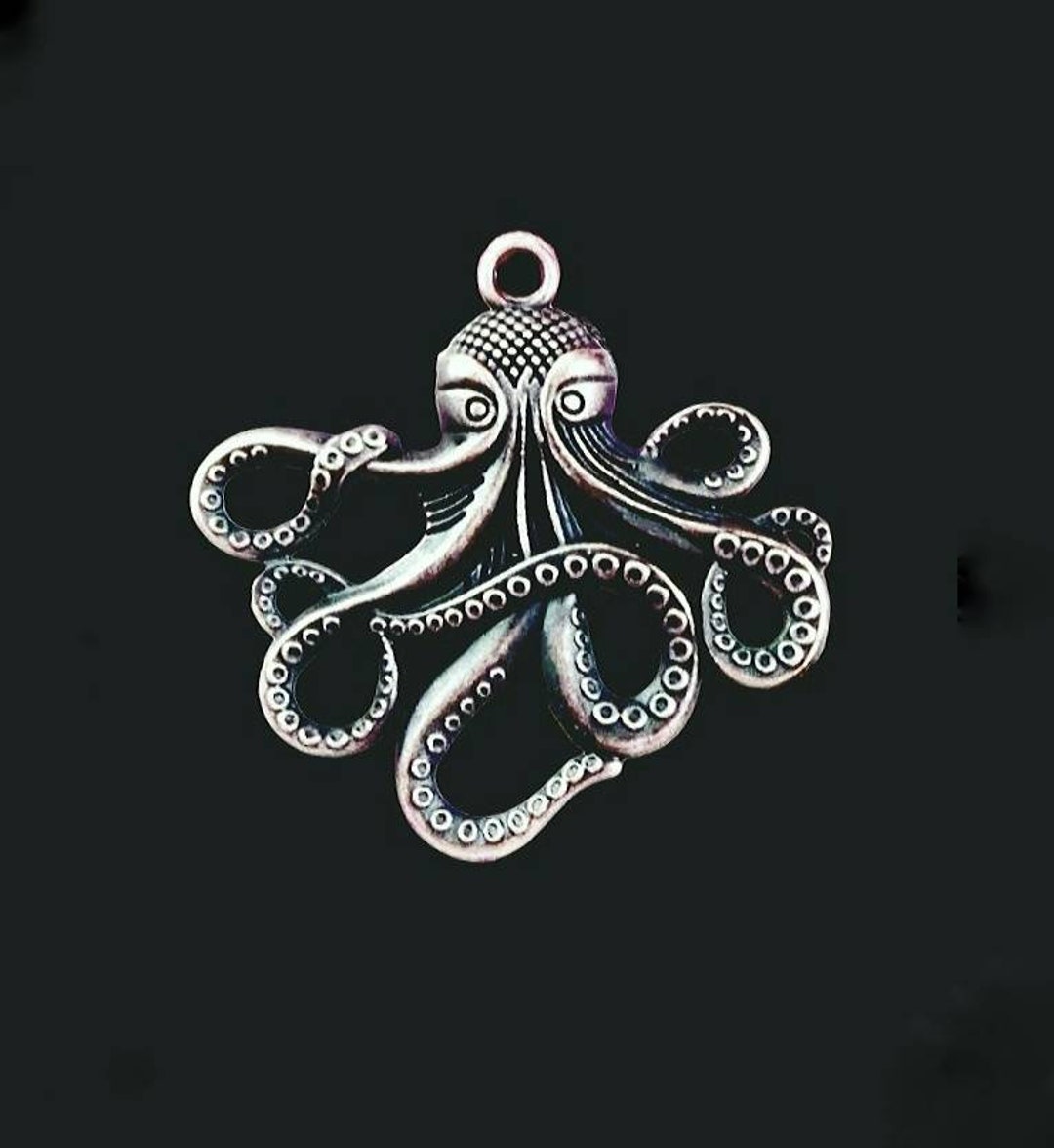 Giant Deep Copper Octopus Pendant Very Large Deep Copper Steampunk ...