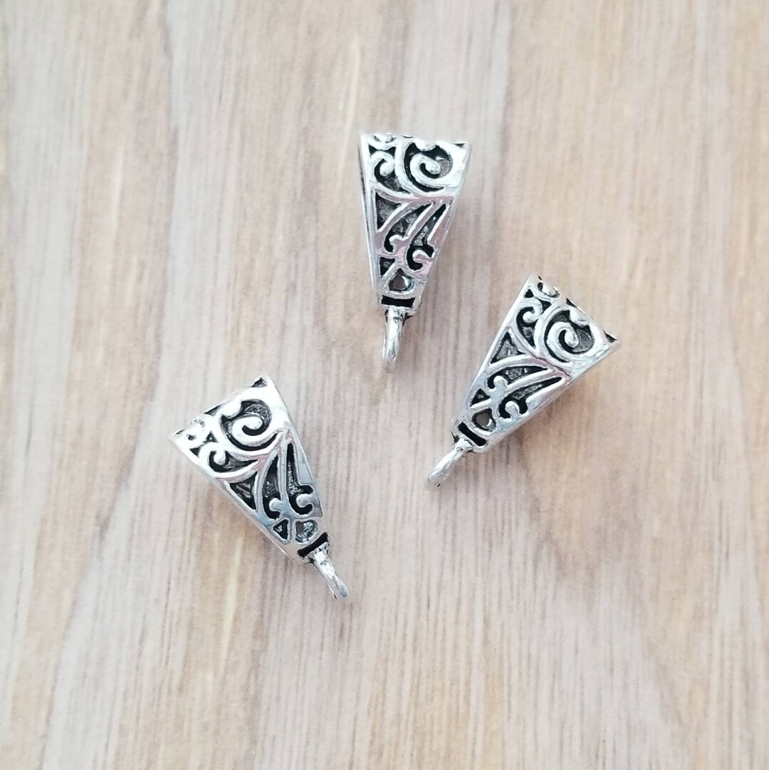 Stunning Large Bails Ornate Bails Charm Holders Connectors Jewelry ...