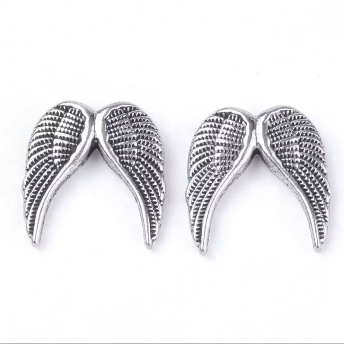Angel Wing Beads Double Wing Spacer Beads Bracelet Charms - Etsy