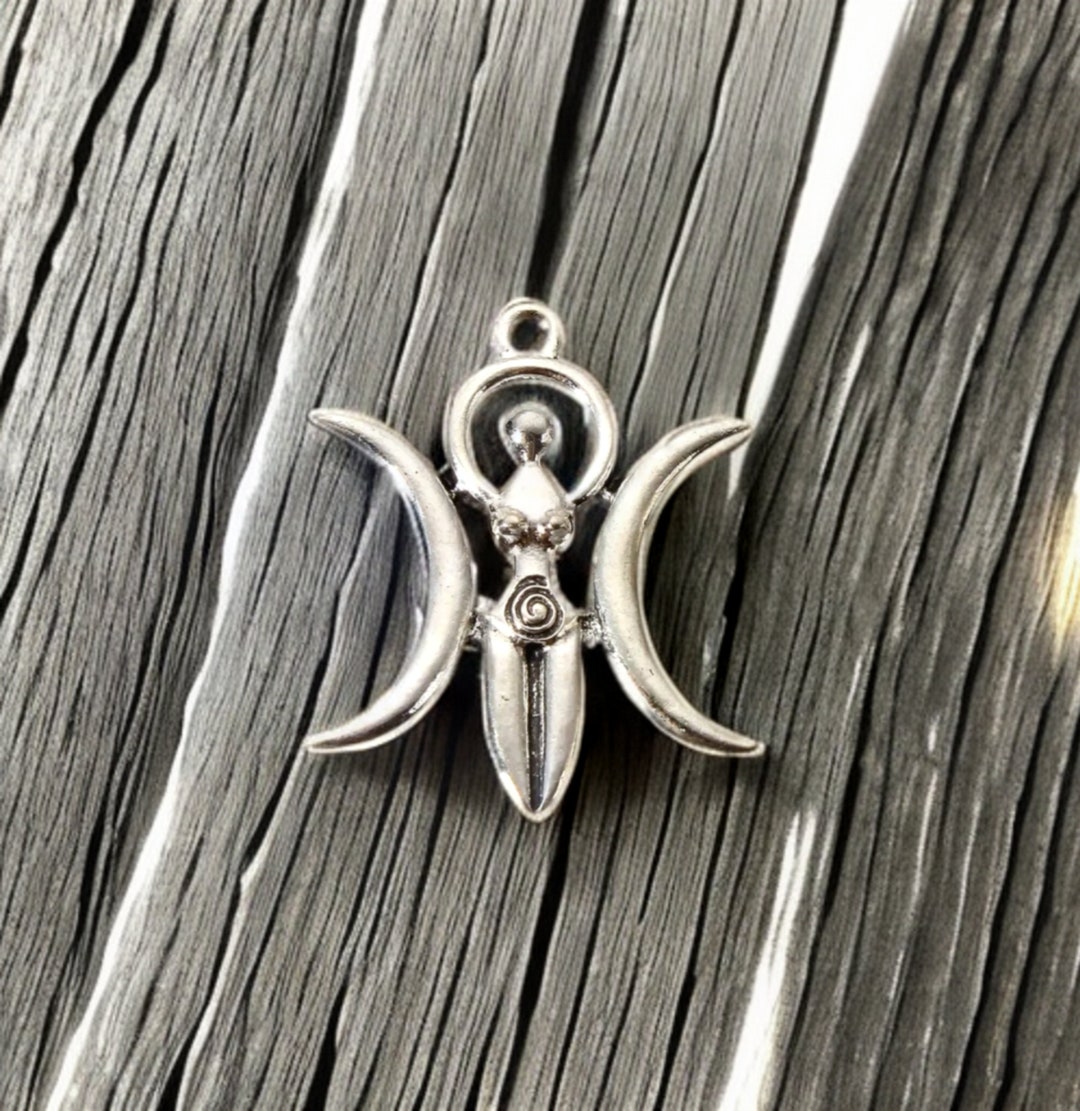 Beautiful Moon Goddess Pendants Fertility Goddess Pendants Triple Moon ...