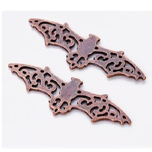 Bat Connectors 5 Colors Filigree Large Bat Charms Halloween Charms ...