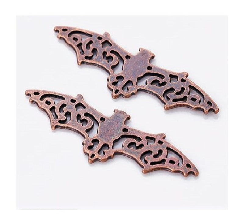 Bat Connectors 5 Colors Filigree Large Bat Charms Halloween Charms ...