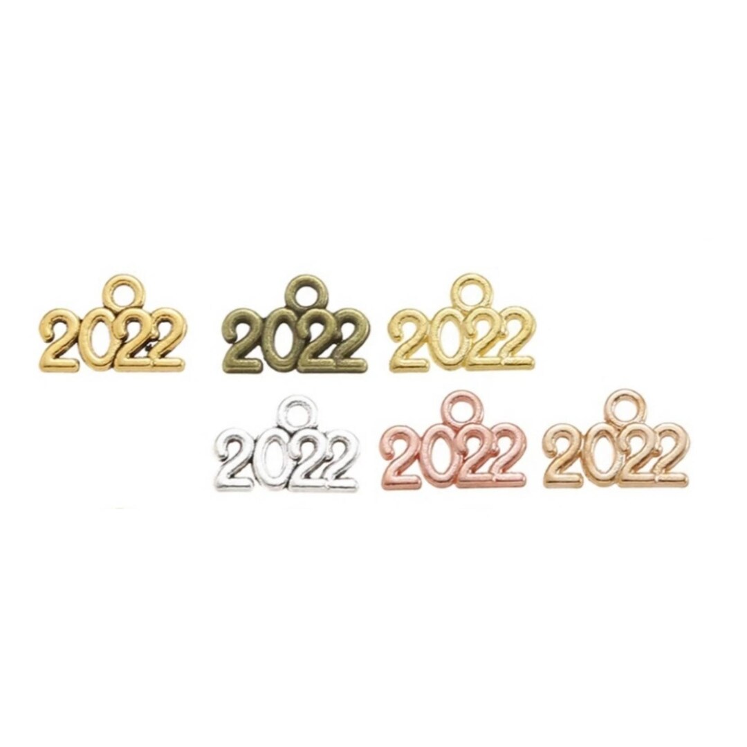 2022 Charms New Year Charms Christmas Charms Graduation Charms Small ...