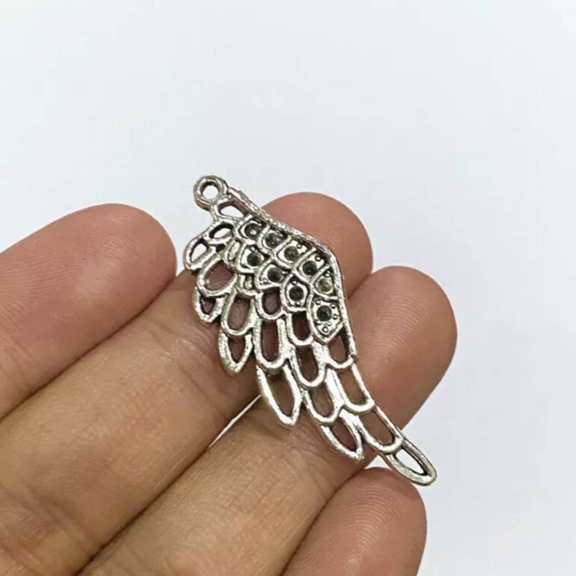 Large Filigree Wing Charms Angel Wing Pendants Wing Connectors - Etsy