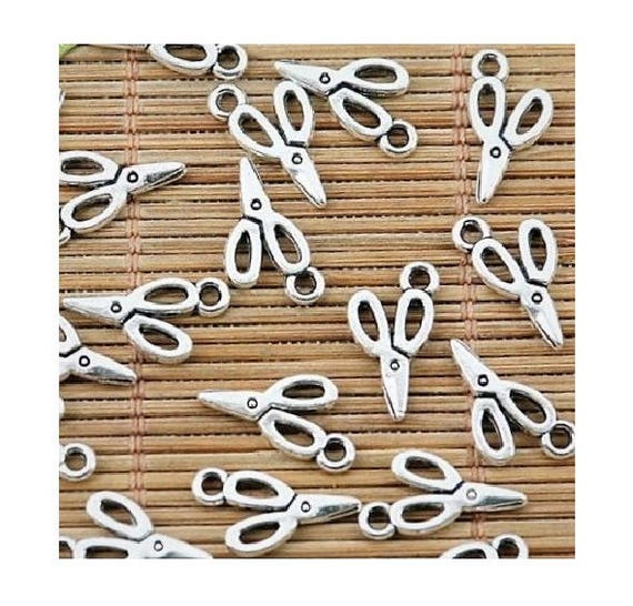 Mini Scissors Charms Tiny Tools Seamstress Hairdresser Mom | Etsy