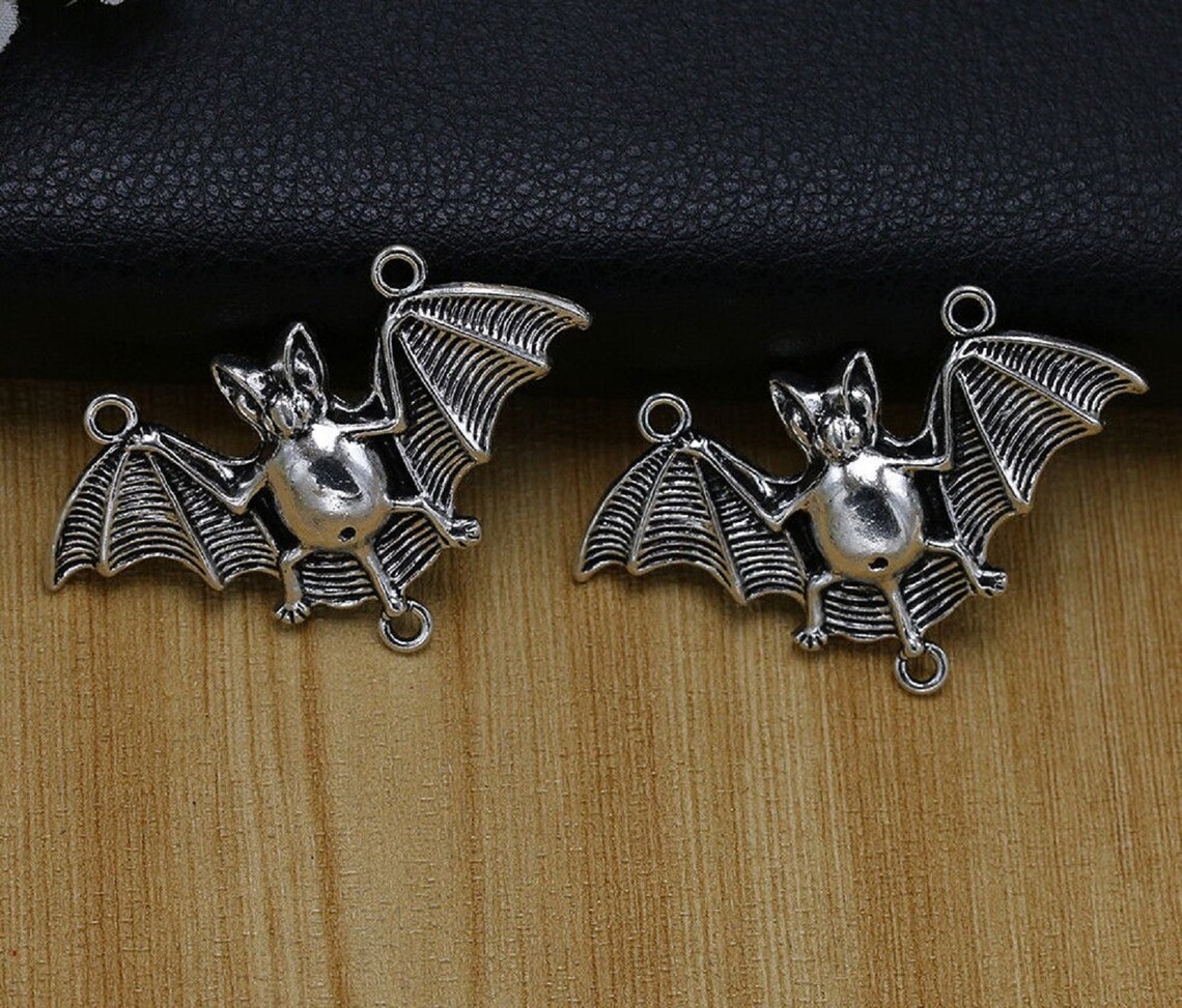 Bat Connectors Large 3 Way Connectors for Halloween Charms | Etsy