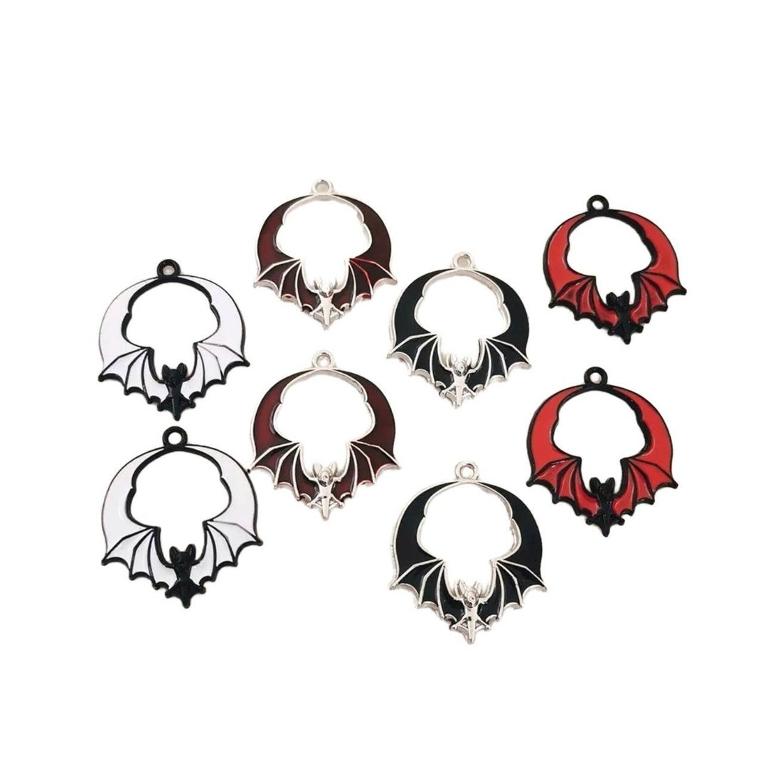 Bat Charms Enamel Bat Charms Electroplate Black Bat Charms Choose Color ...