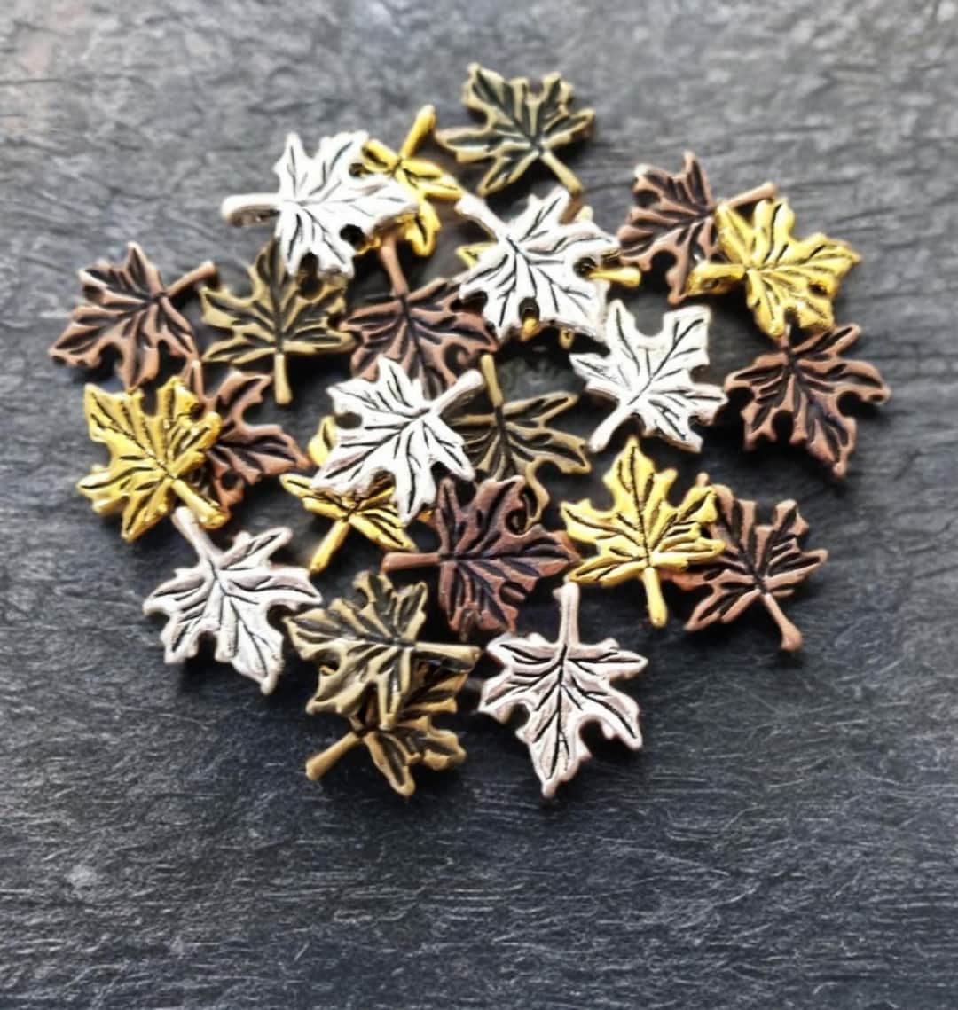 Maple Leaf Charms Beautiful Fall Colors Fall Leaves Maple Leaf Jewelry ...