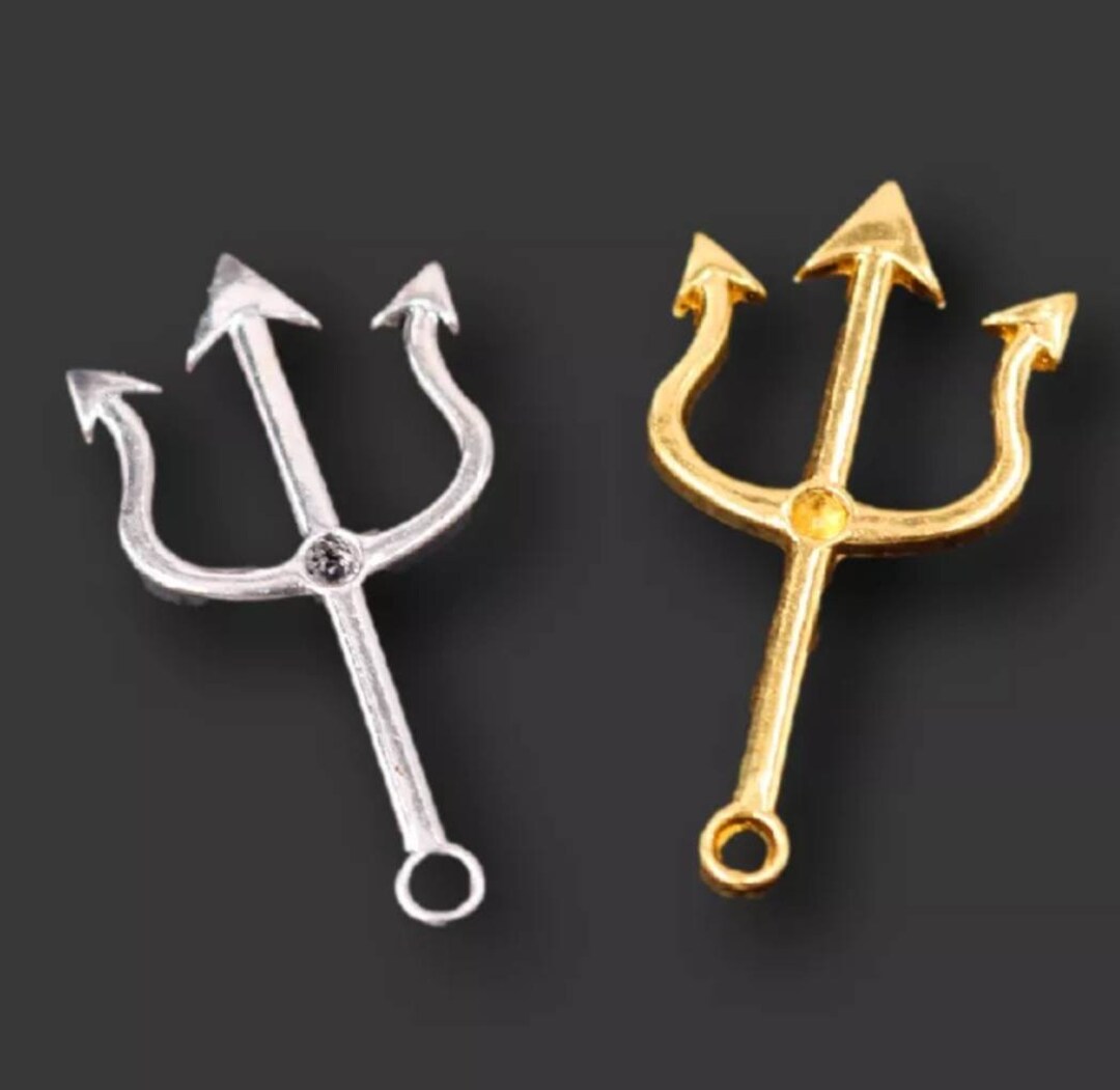 Neptune's Trident Pendants Pitchfork Pendants Large Devil's Pitchfork ...