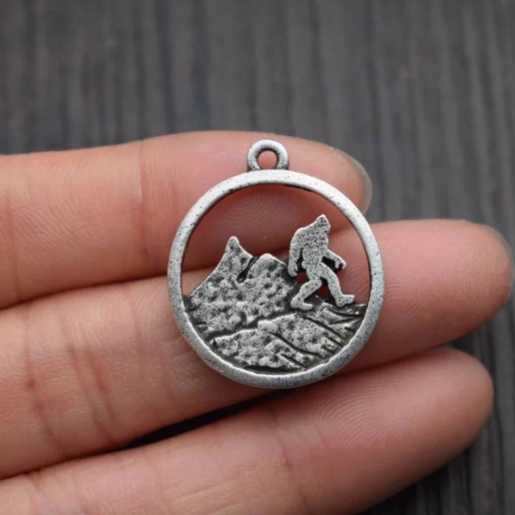Bigfoot Charms Bigfoot Pendants Mountain Charms Camping Charms | Etsy