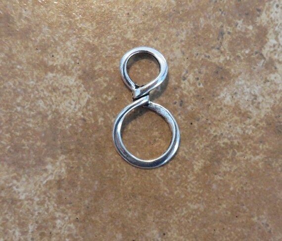 5 Large Twisty Figure Eight Infinity Bracelet Connectors | Etsy
