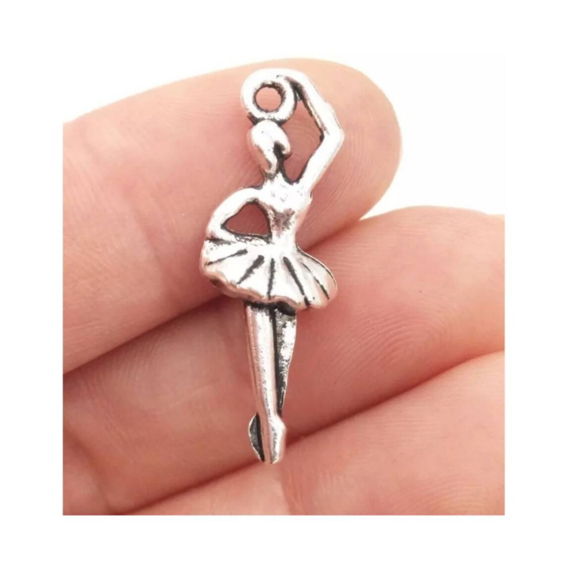 Beautiful Ballerina Charms Ballet Dancer Silver Dancing | Etsy