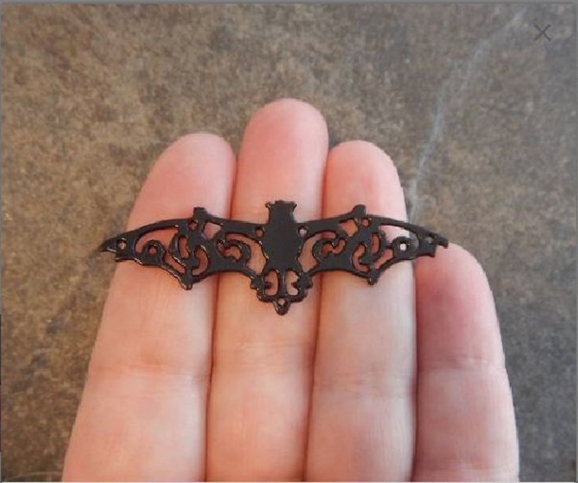 Bat Connectors 5 Colors Filigree Large Bat Charms Halloween Charms ...
