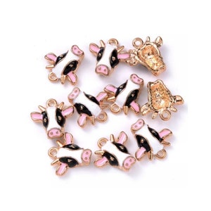 Adorable Little Cow Charms Enamel Cow Charms Farm Animal Charms ...