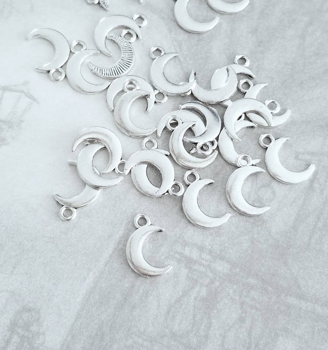Darling Mini Moon Charms Tiny Crescent Moon Charms Celestial Jewelry ...