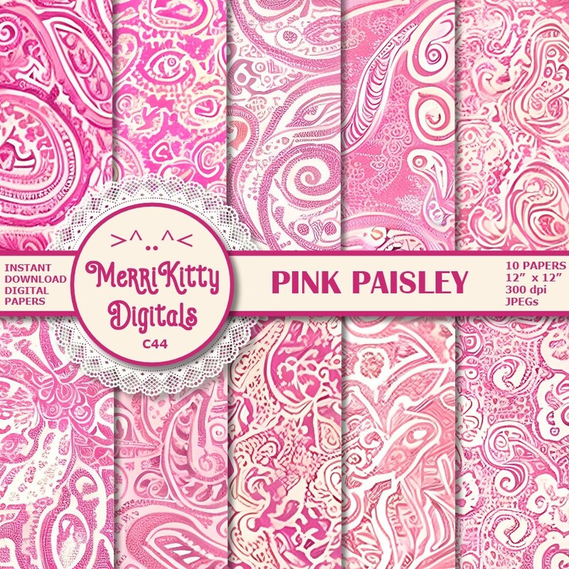 Paisley Paper - Etsy