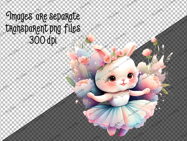 Dancing Bunnies Clipart SC24 16 Ballerina Bunny Graphic Images Bunny ...