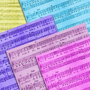 Rhapsody Music Digital Scrapbook Paper Pack NO.38 INSTANT DOWNLOAD 12 ...