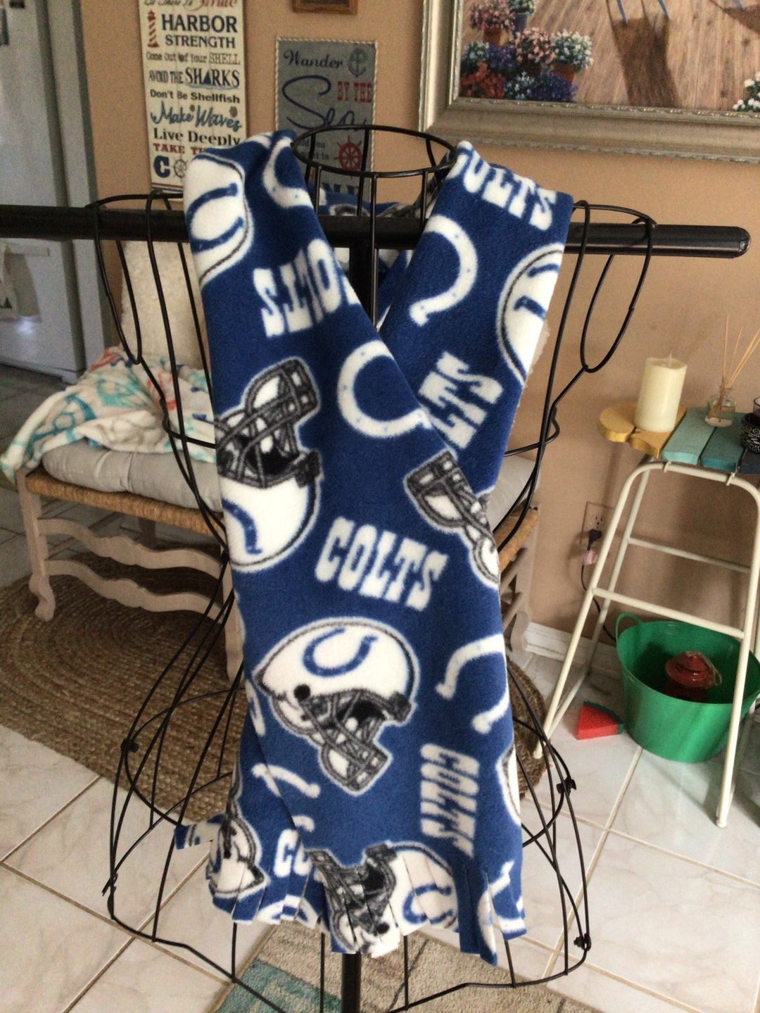 Indianapolis Colts Scarf Custom Handmade Birthday Gift Christmas Gift ...
