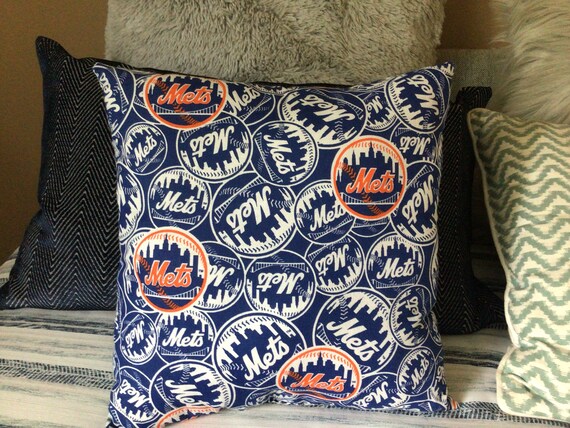 NY Mets decorative throw pillow custom handmade | Etsy
