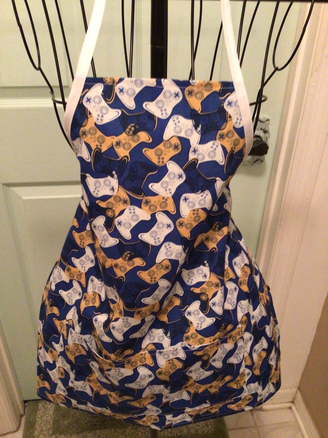 Child Size Game Controllers Apron / Art Smock Custom Handmade Birthday ...