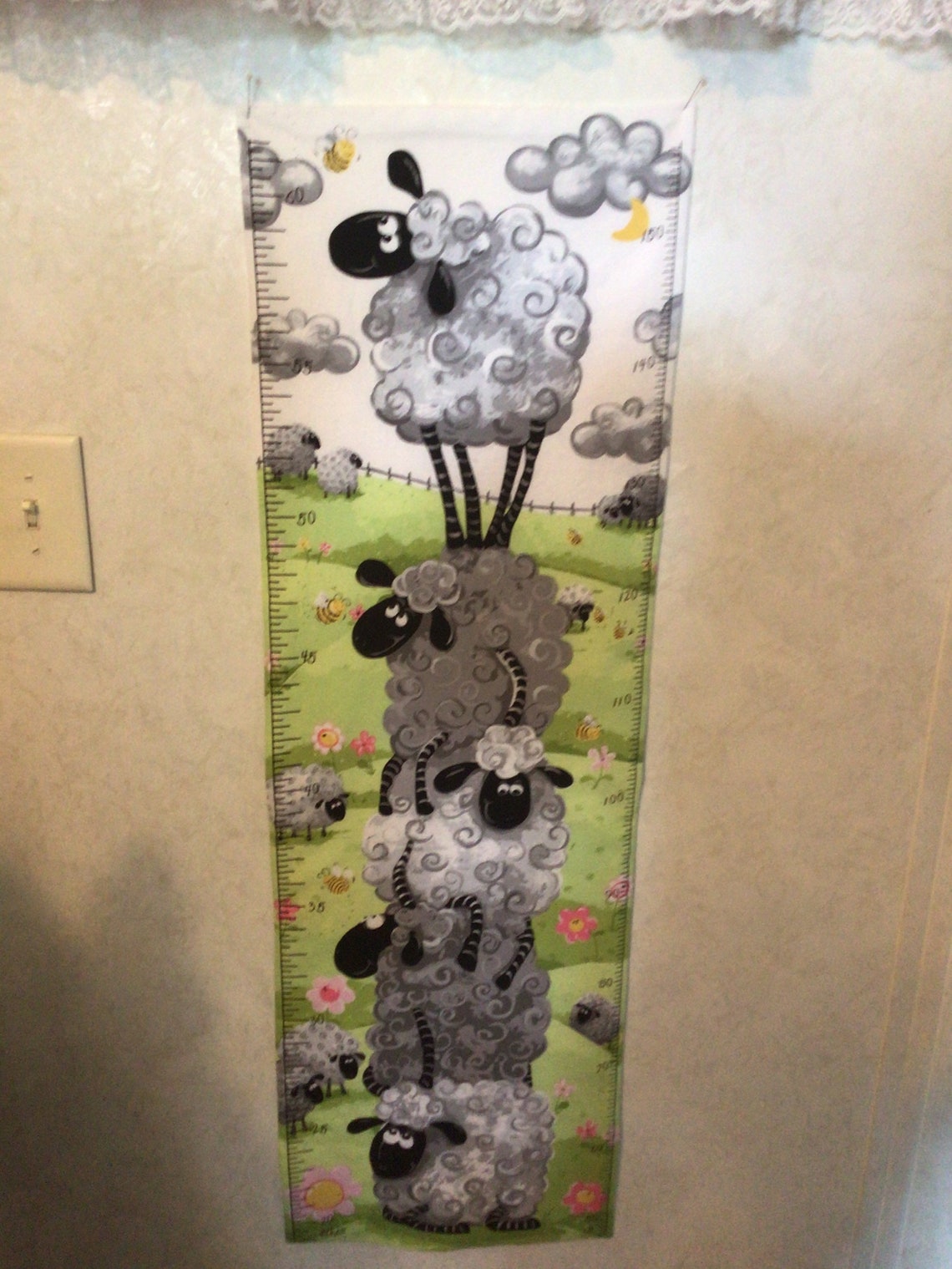 Growth Chart and Valance Set Custom Handmade Baby Shower | Etsy