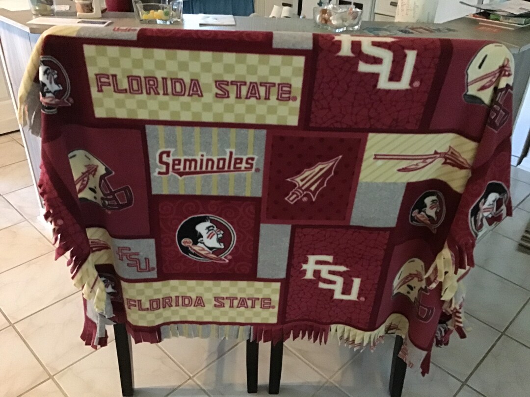 FSU Fringed Throw Custom Handmade Housewarming Gift Birthday Gift ...
