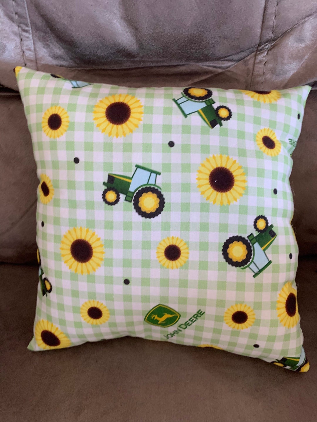 John Deere Decorative Throw Pillow Custom Handmade Housewarming Gift ...