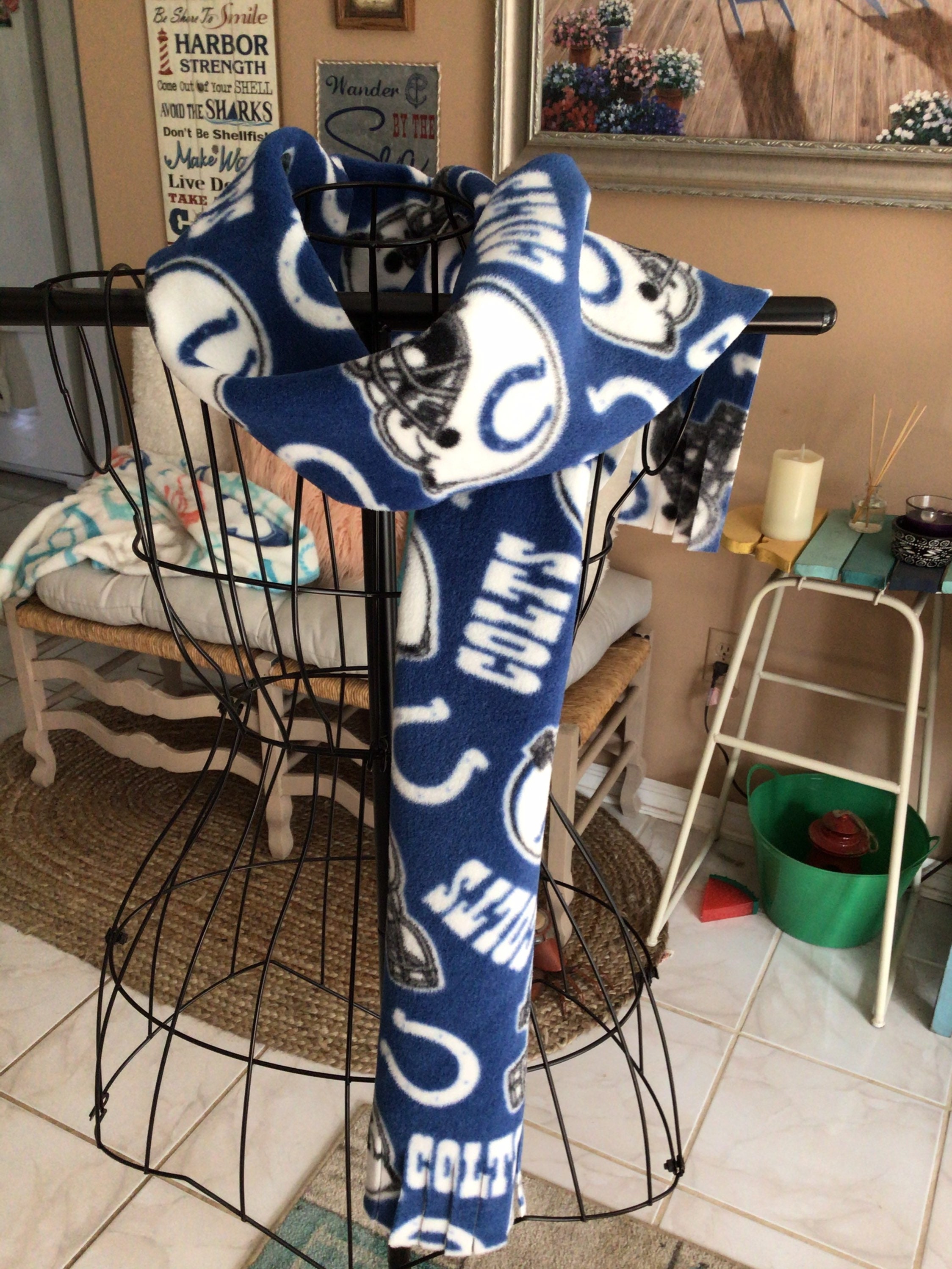 Indianapolis Colts scarf custom handmade birthday gift | Etsy