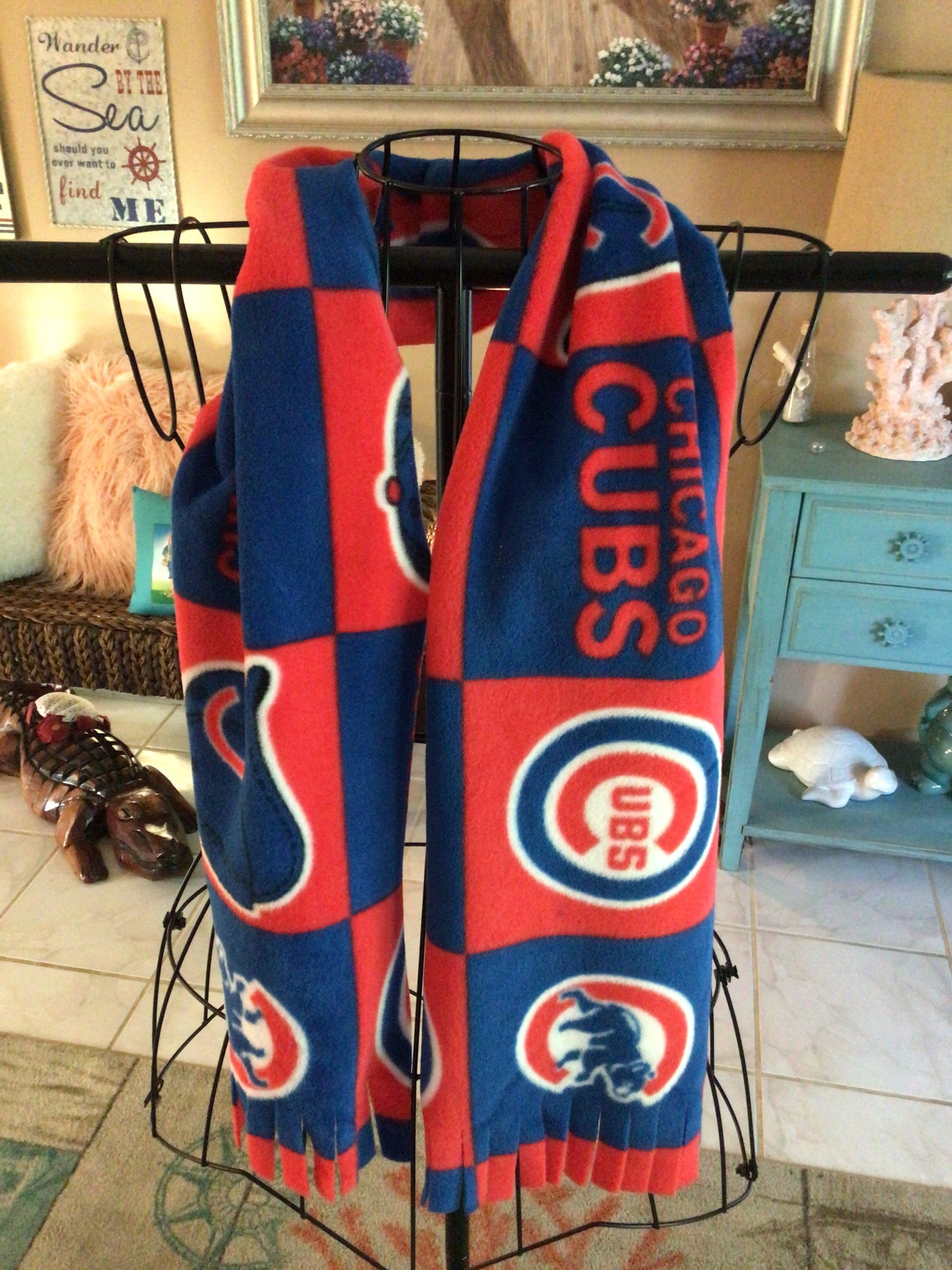 Chicago Cubs Scarf Custom Handmade Birthday Gift - Etsy UK