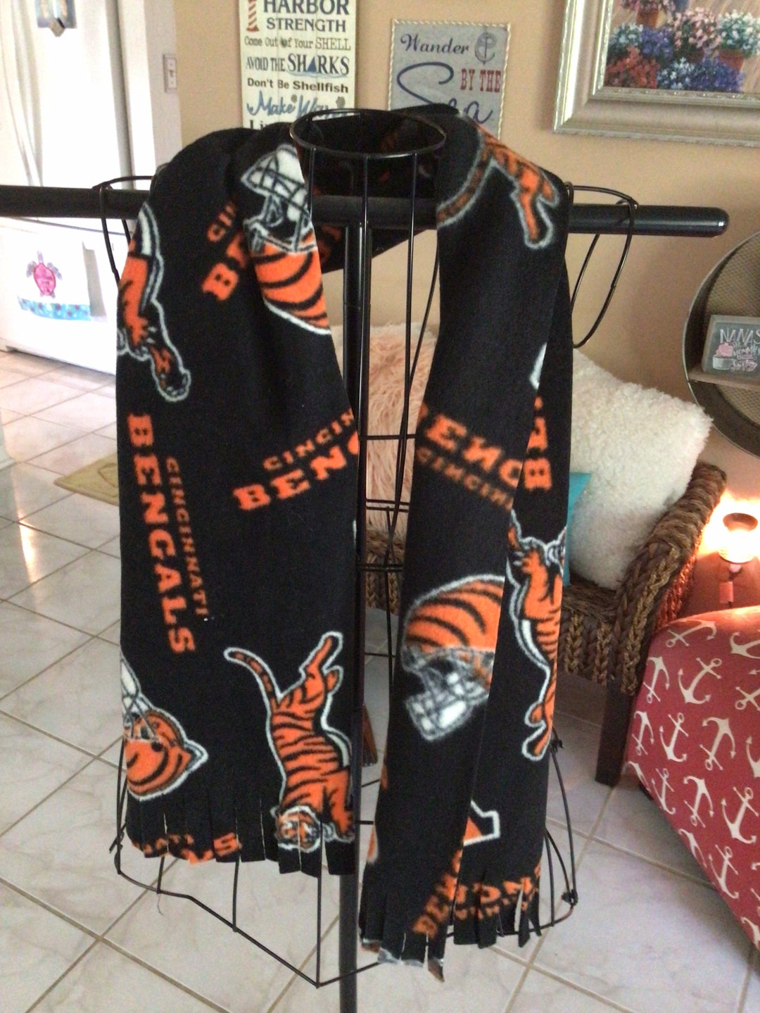 Cincinnati Bengals Scarf Custom Handmade Birthday Gift - Etsy